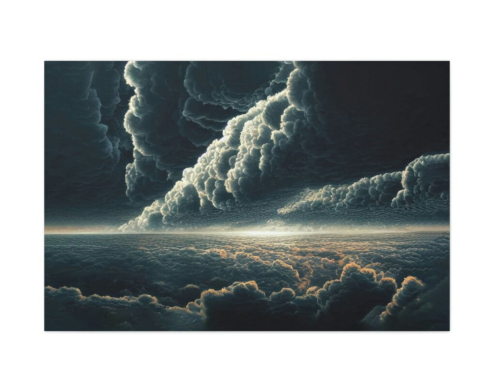 Kna Prints - 1 Pc Poster Ocean Storm, Sky Is Falling Art Large Print ...