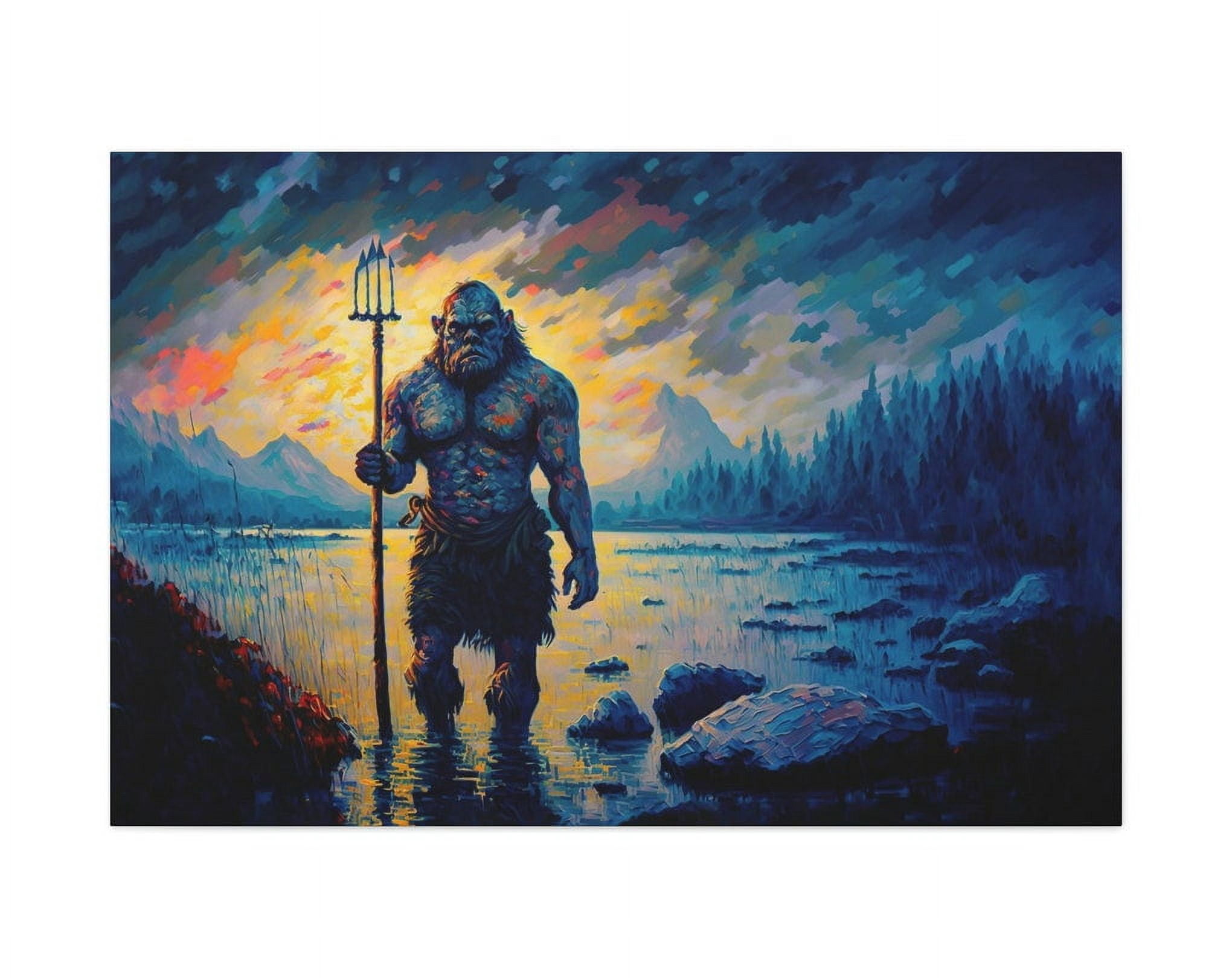 Kna Prints - 1 Pc Poster Ogre Fantasy Art Large Print, Oil Painting ...
