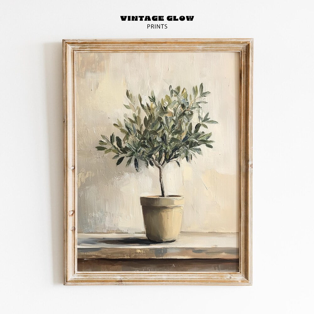 Kna Prints - 1 Pc Poster Olive Tree Still Life Printable Art | Vintage ...