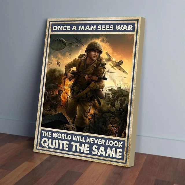 Kna Prints - 1 Pc Poster Once A Man Sees War Veteran, UNFRAMED-24x36 ...