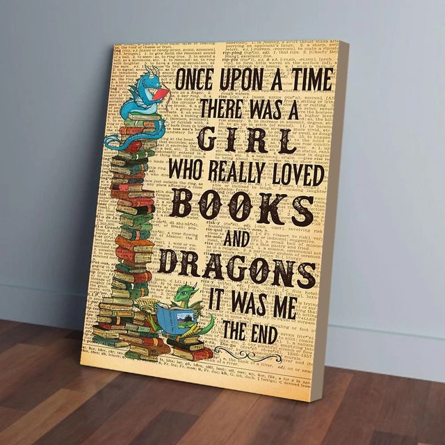 Kna Prints - 1 Pc Poster Once Upon A Time There Was A Girl Who Really ...