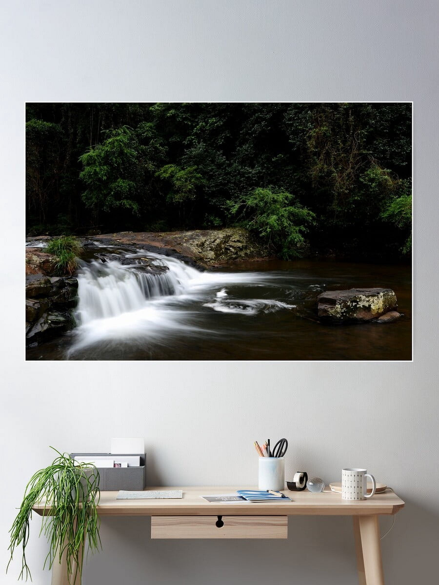 Kna Prints - 1 Pc Poster One Rainy Day At Gardeners Falls, UNFRAMED ...