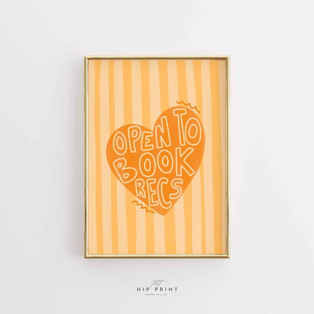 Kna Prints - 1 Pc Poster Open To Book Recs Wall Art, Book Lover Quote ...