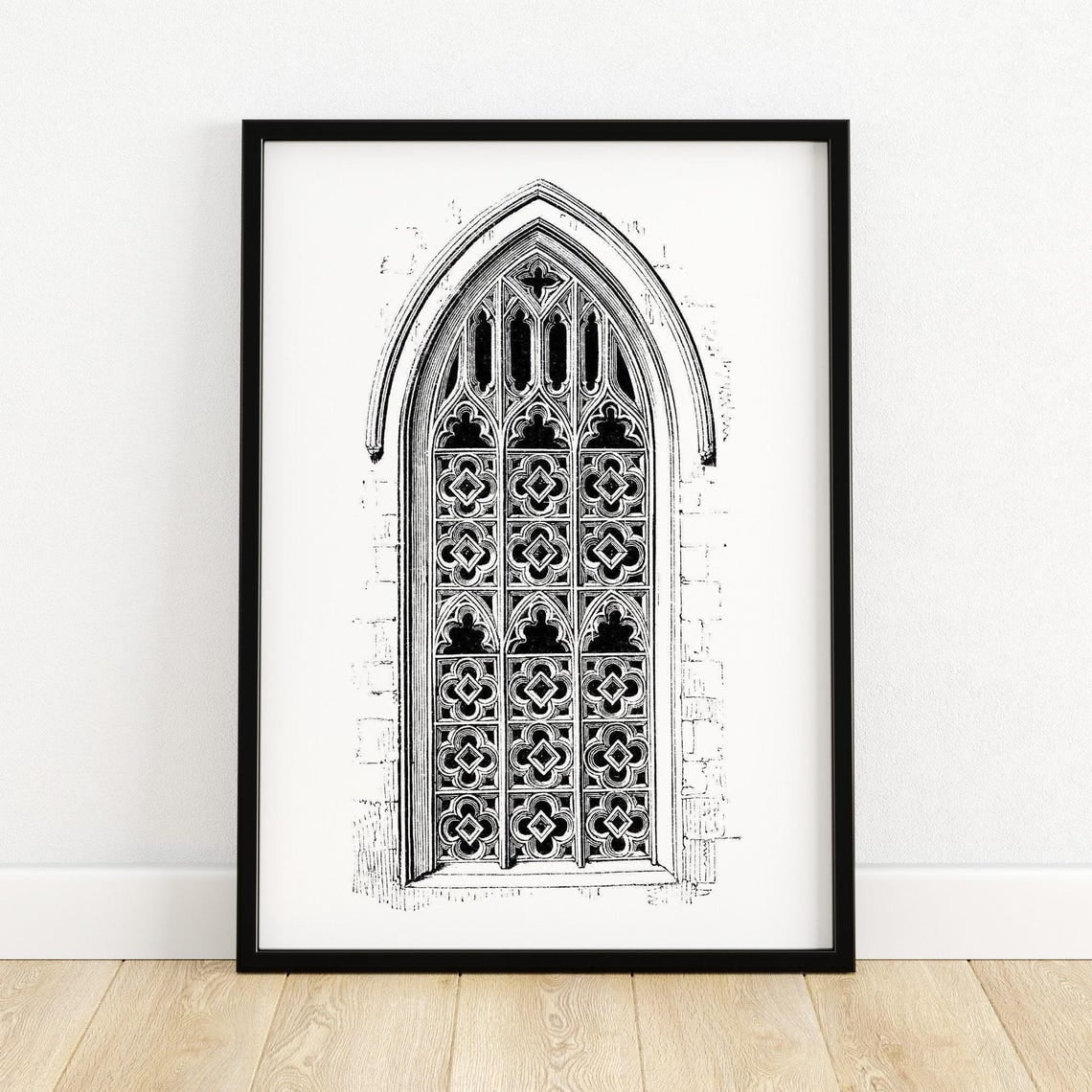 Kna Prints - 1 Pc Poster Ornate Window, Somersetshire Architectural ...