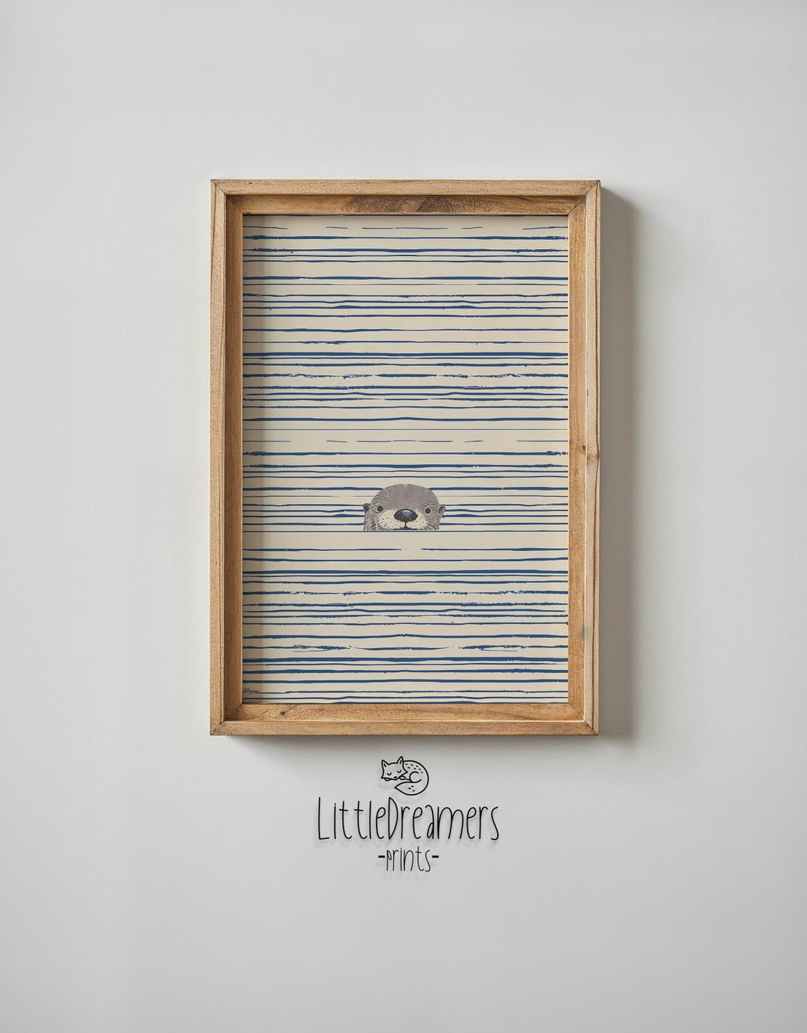 Kna Prints - 1 Pc Poster Otter Nursery Wall Art, Kids Animal Printable ...