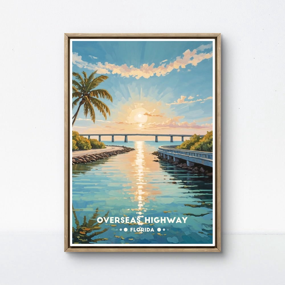 Kna Prints - 1 Pc Poster Overseas Highway Vintage Poster, Florida ...