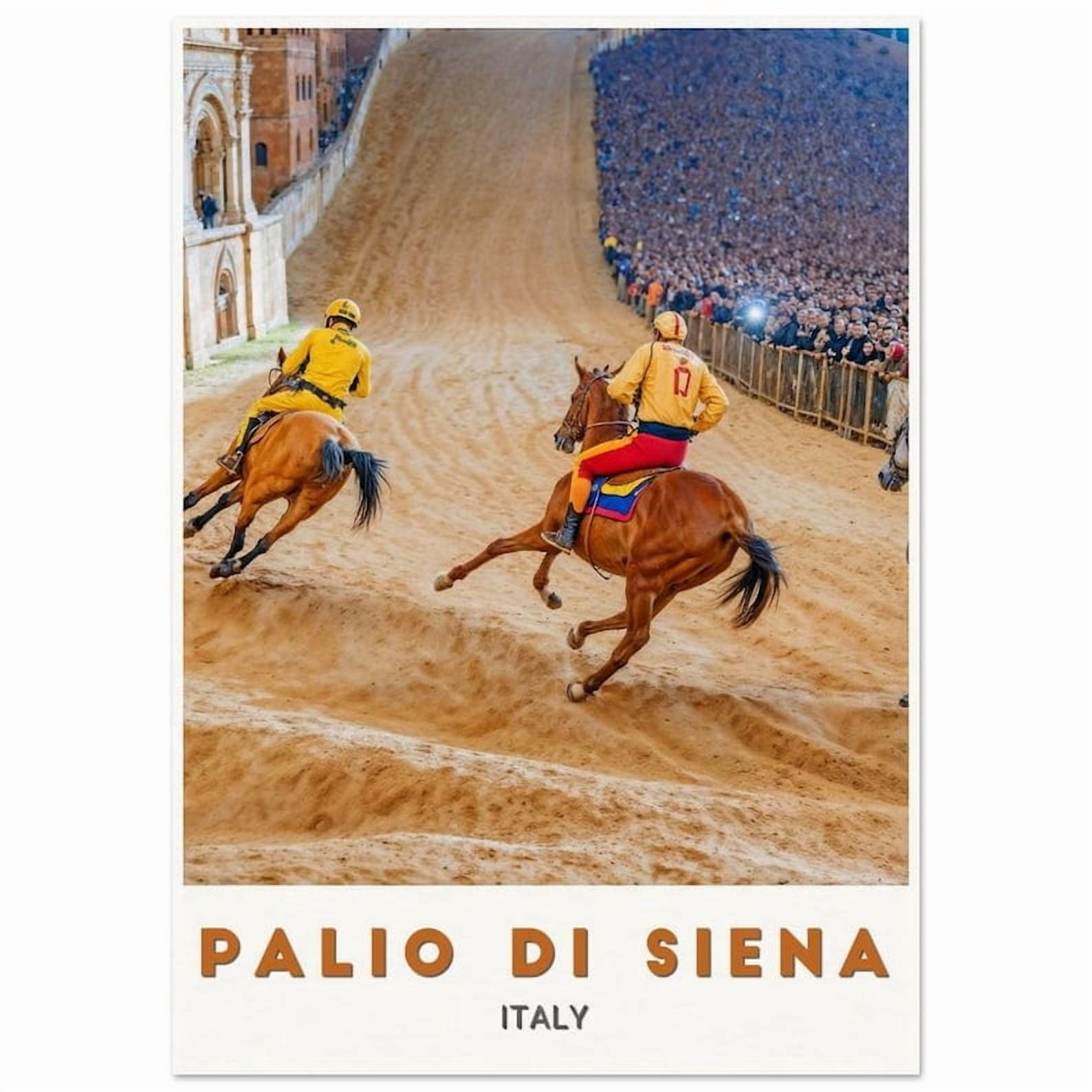 Kna Prints - 1 Pc Poster Palio Di Siena Iconic Horse Race In Tuscany ...