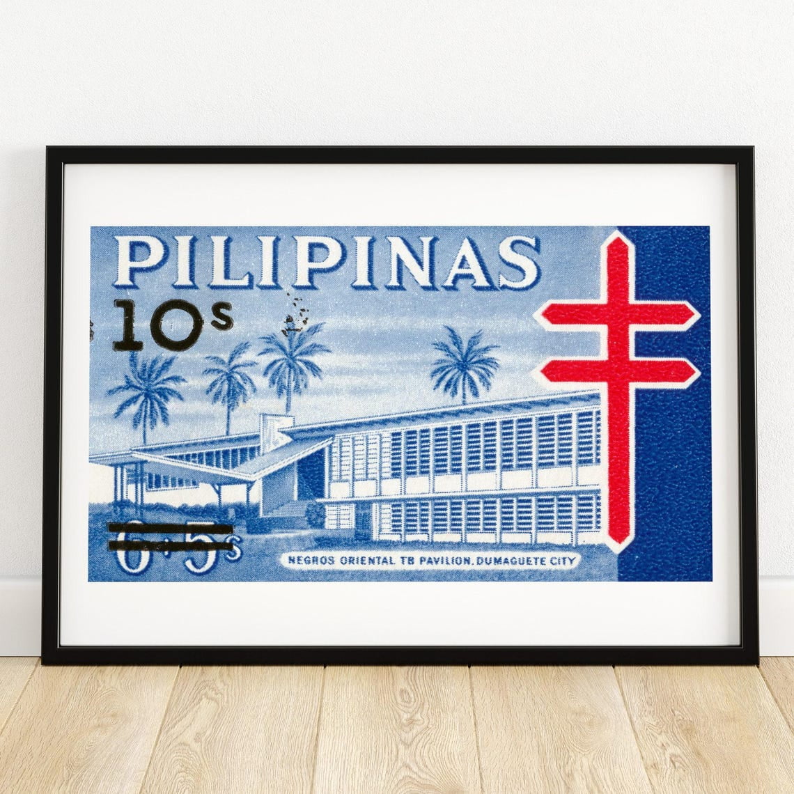 Kna Prints - 1 Pc Poster Palm Trees Vintage Filipino Art Postage Stamp ...