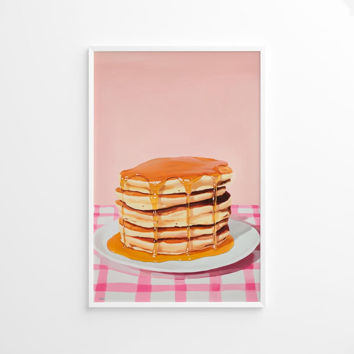 Kna Prints - 1 Pc Poster Pancake Stack , Pastel Breakfast Food Wall Art ...