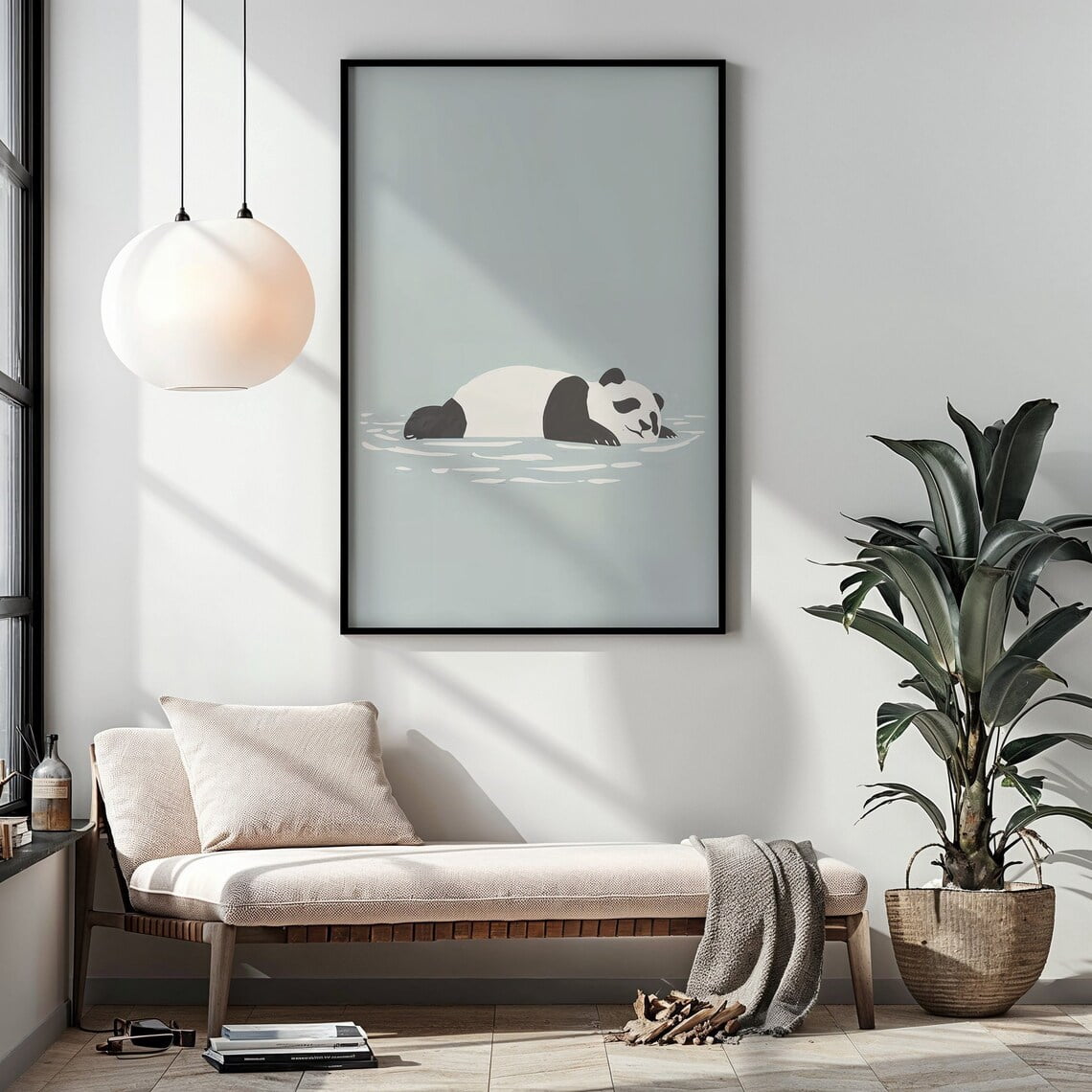 Kna Prints - 1 Pc Poster Panda Bear Nursery Wall Art, Gentle Panda ...