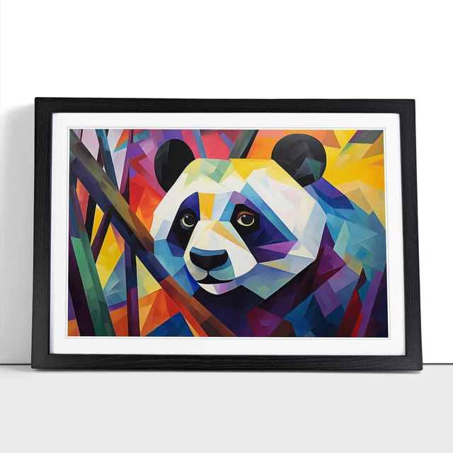 Kna Prints - 1 Pc Poster Panda Cubism Wall Art Poster Home Decor ...