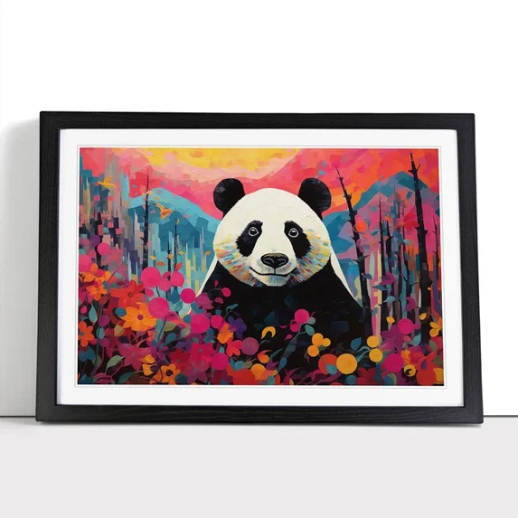Kna Prints - 1 Pc Poster Panda Orphism Wall Art Poster Home Decor ...