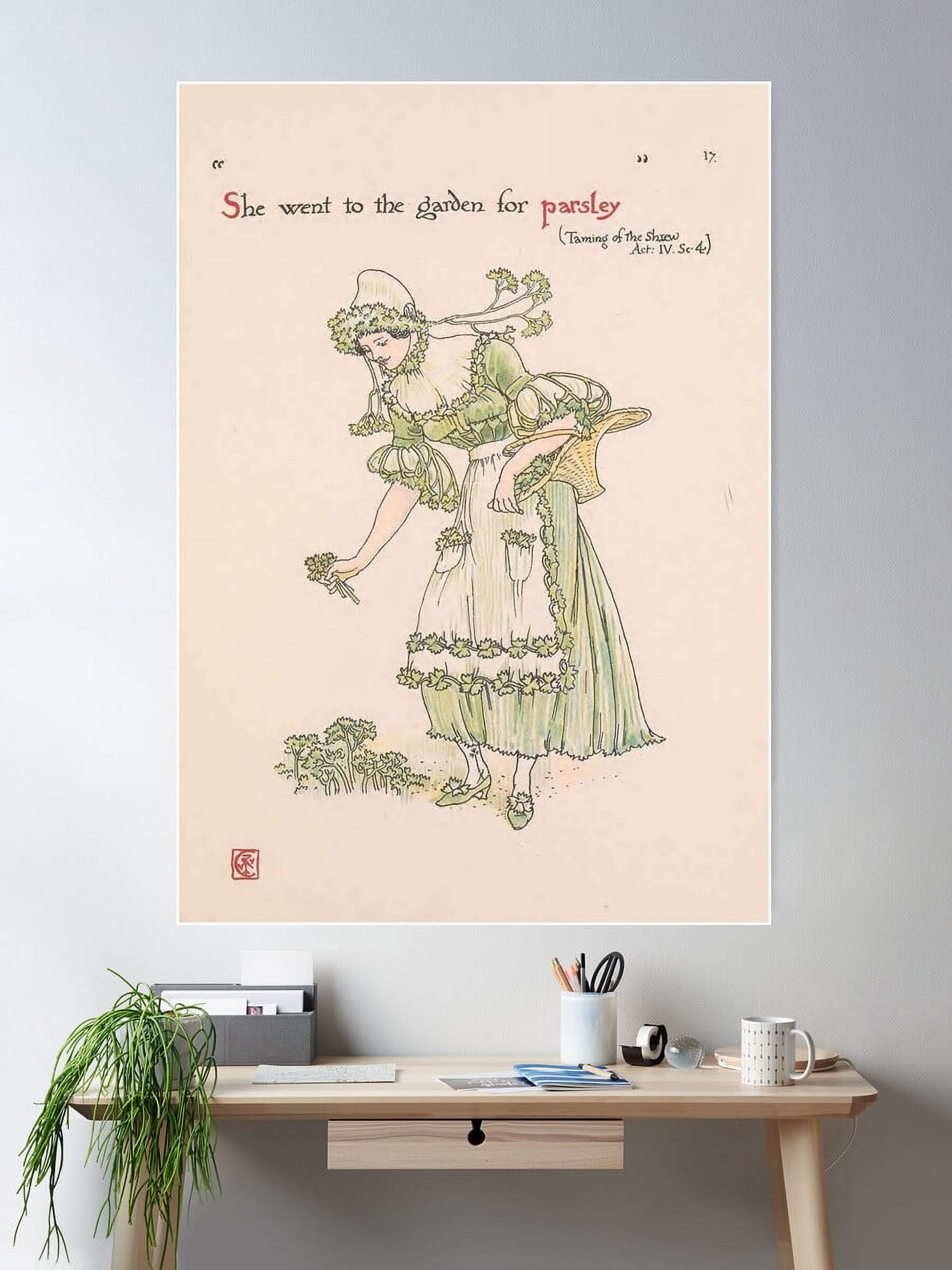 Kna Prints - 1 Pc Poster Parsely Taming Of The Shrew, UNFRAMED-8x12 ...