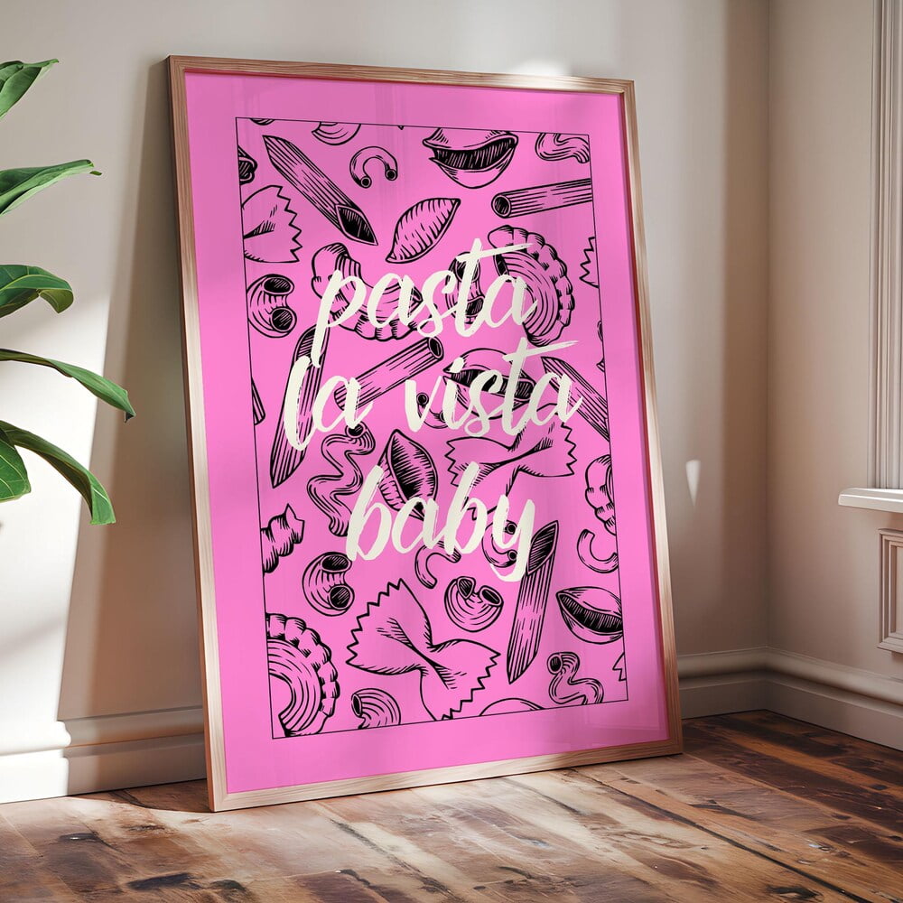 Kna Prints - 1 Pc Poster Pasta La Vista Baby Mounted D Poster - Italian ...