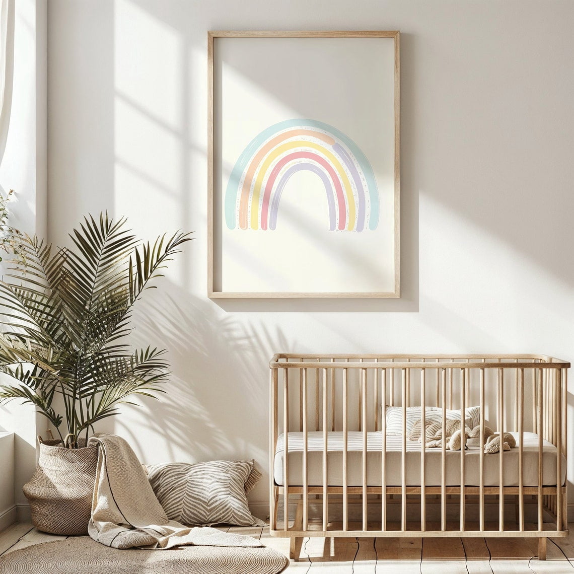 Kna Prints - 1 Pc Poster Pastel Rainbow Print, Nursery Wall Art, Kids ...