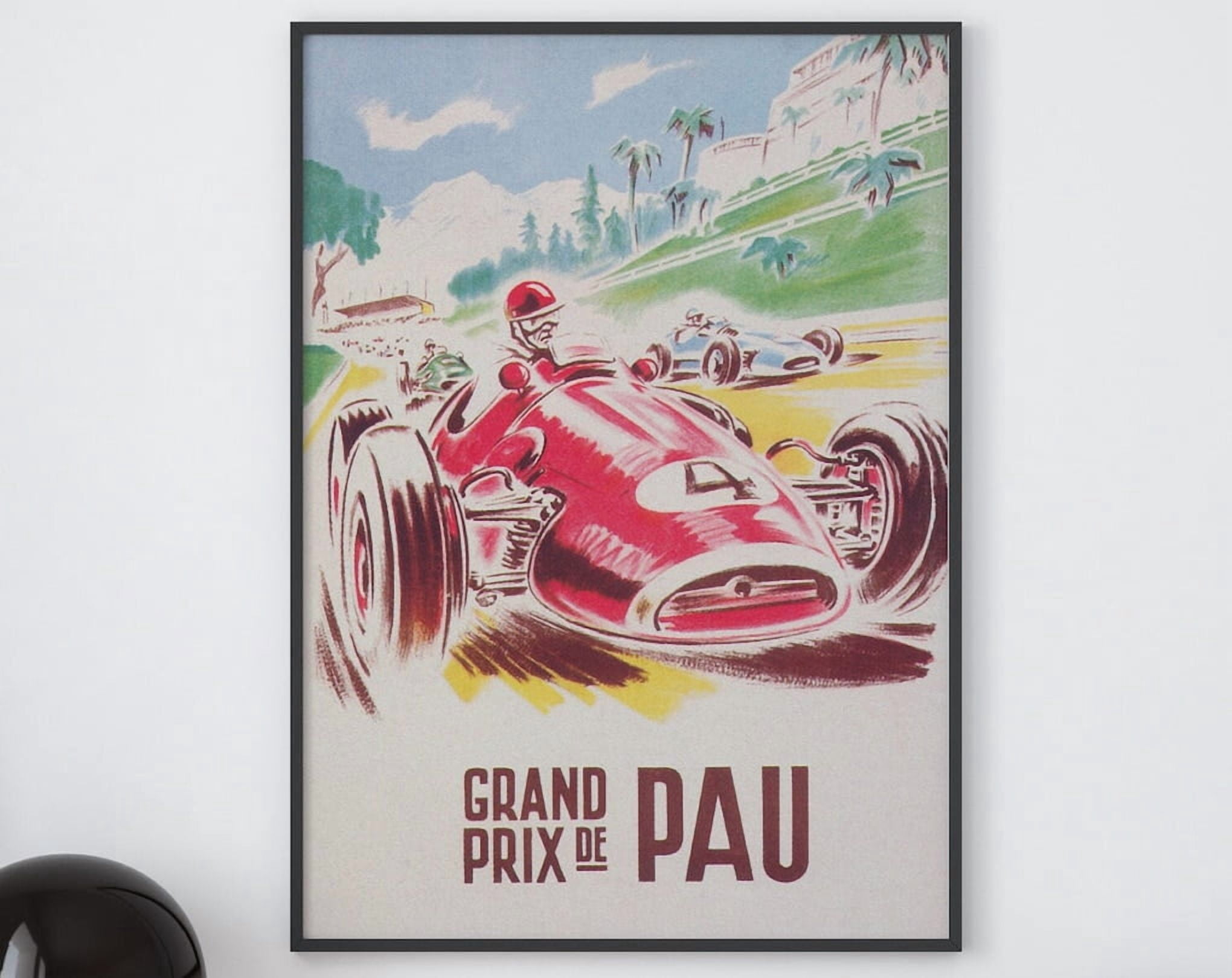 Kna Prints - 1 Pc Poster Pau Grand Prix, Automobile Race, Car, Vintage ...