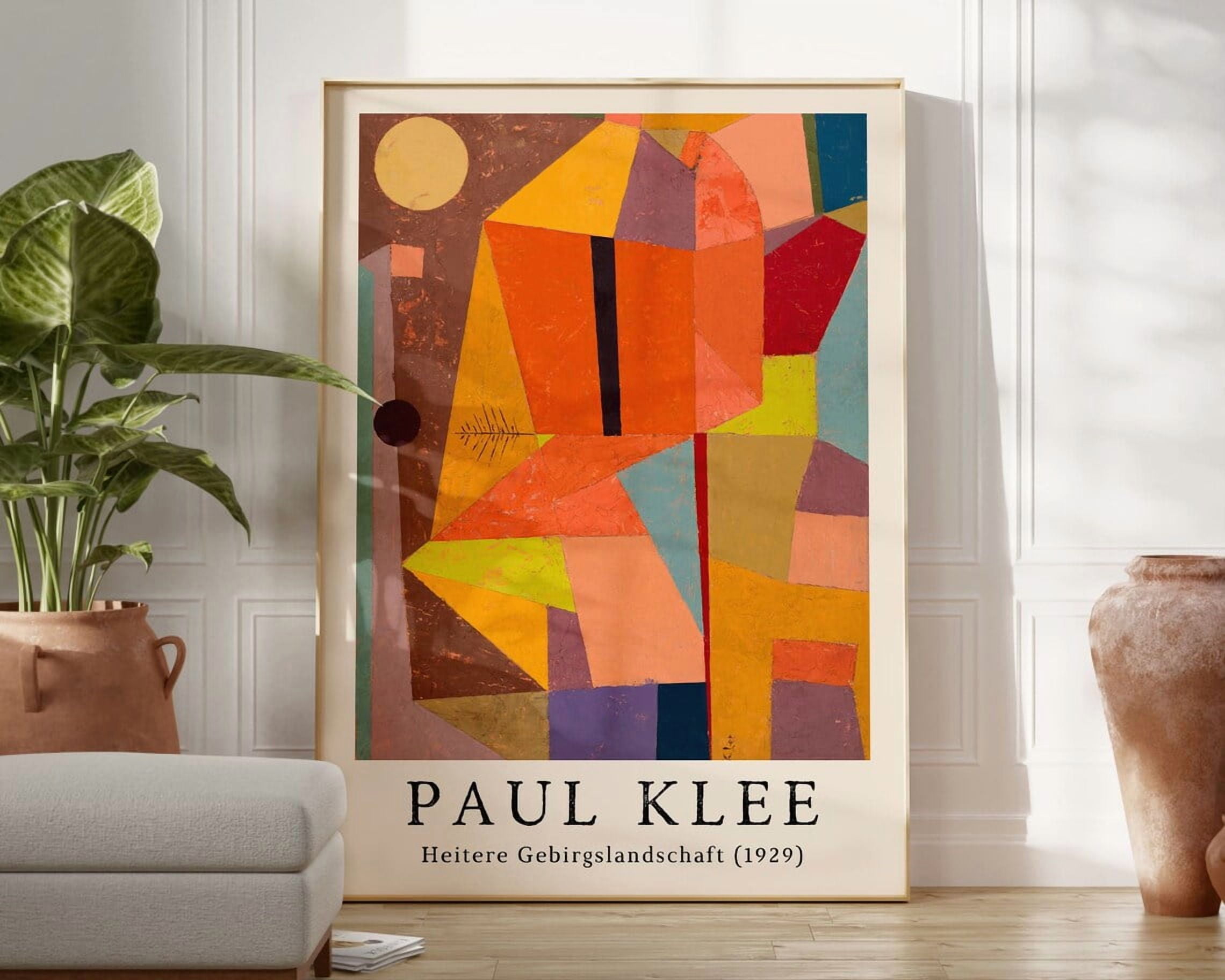 Kna Prints - 1 Pc Poster Paul Klee Print, Heitere Gebirgslandschaft ...
