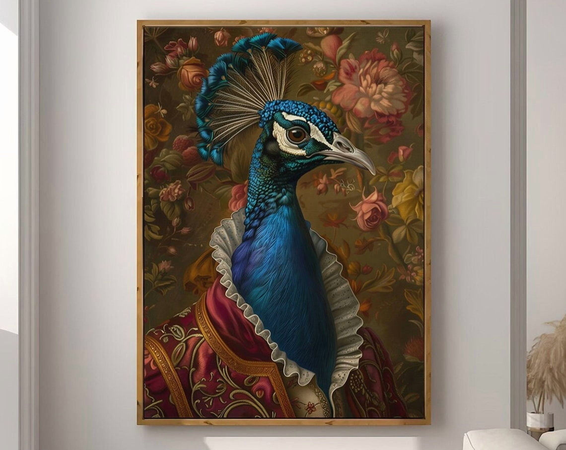 Kna Prints - 1 Pc Poster Peacock Royal Renaissance Portrait Vintage ...