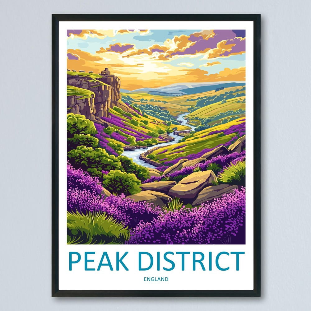 Kna Prints - 1 Pc Poster Peak District Travel Uk Wall Art National Park ...