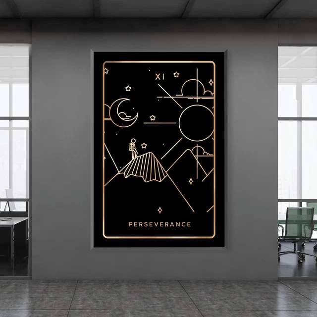 Kna Prints - 1 Pc Poster Perseverance Tarot Card Motivational Positive ...