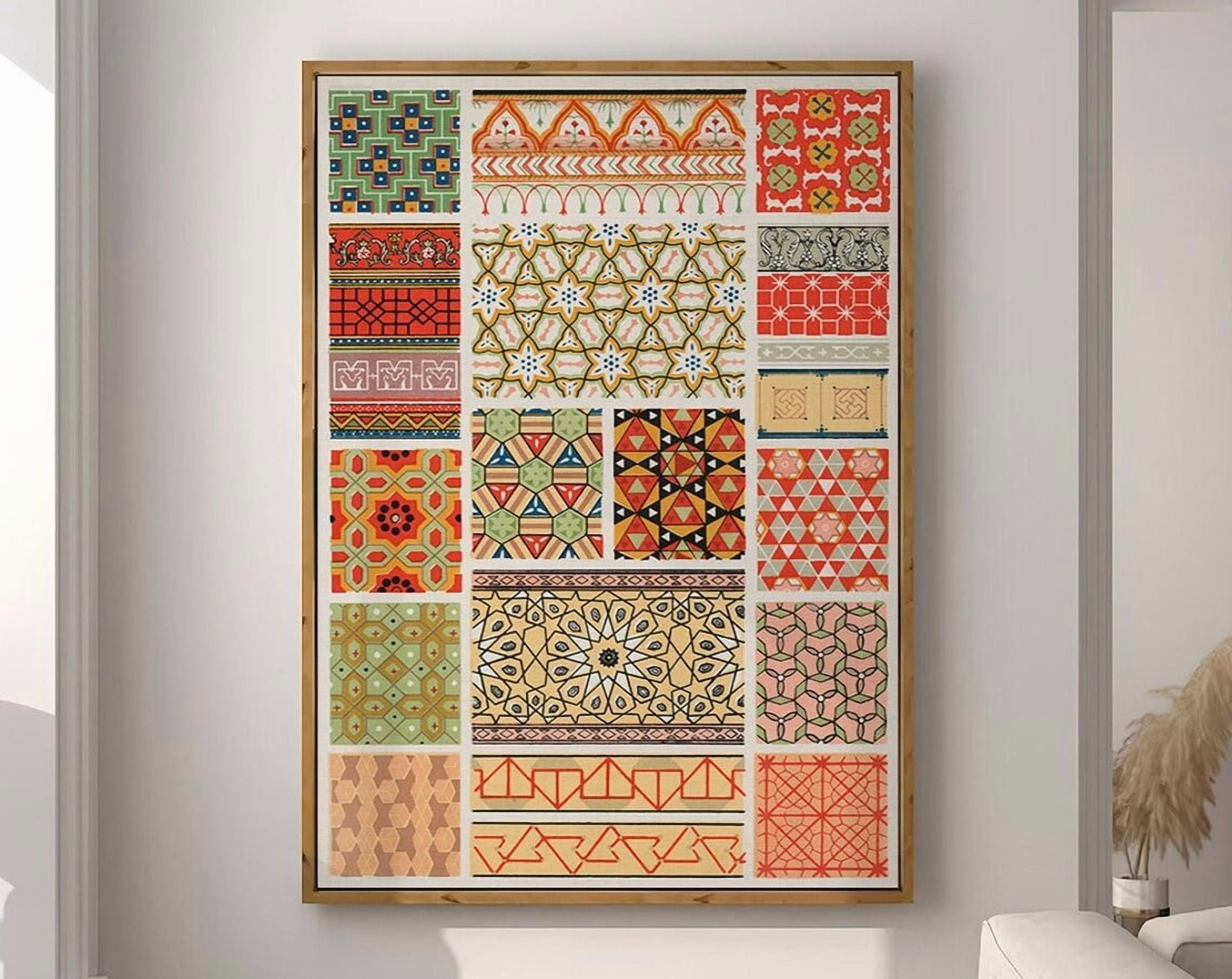 Kna Prints - 1 Pc Poster Persian Geometric Pattern Art Print Vintage ...
