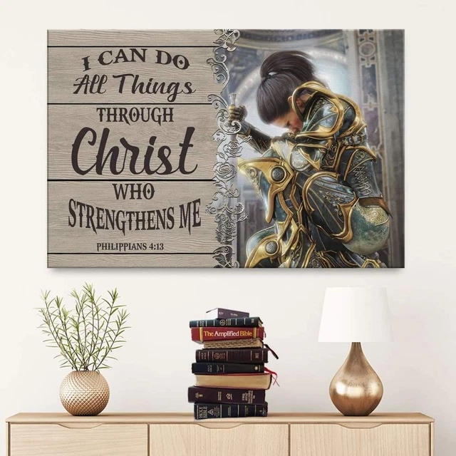 Kna Prints - 1 Pc Poster Philippians 413 I Can Do All Things Through ...