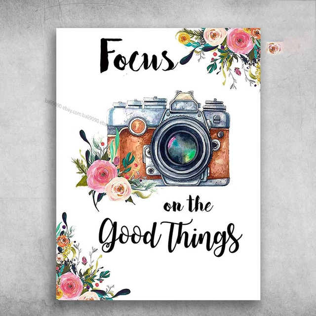 Kna Prints - 1 Pc Poster Photographer Poster, Camera Flower - Focus On ...