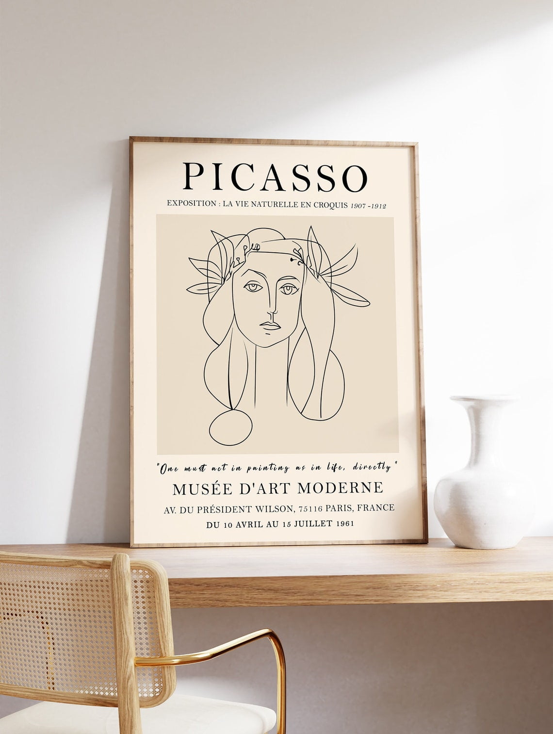 Kna Prints - 1 Pc Poster Picasso Exhibition , Goddess Of War, Vintage ...