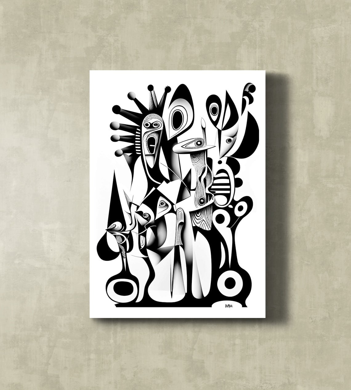 Kna Prints - 1 Pc Poster Picasso Style Peacock & Cubism Eccentric ...