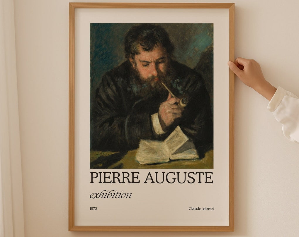 Kna Prints - 1 Pc Poster Pierre August'S Claude Monet Print, Reading ...