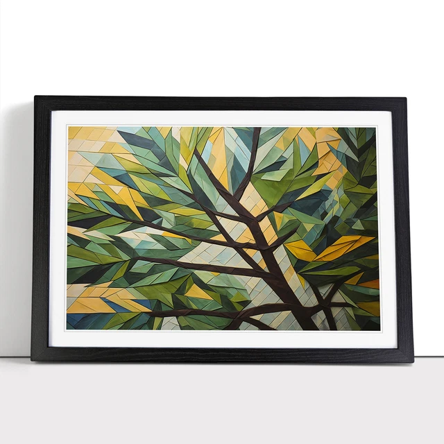 Kna Prints - 1 Pc Poster Pine Tree Geometric Wall Art Poster Home ...