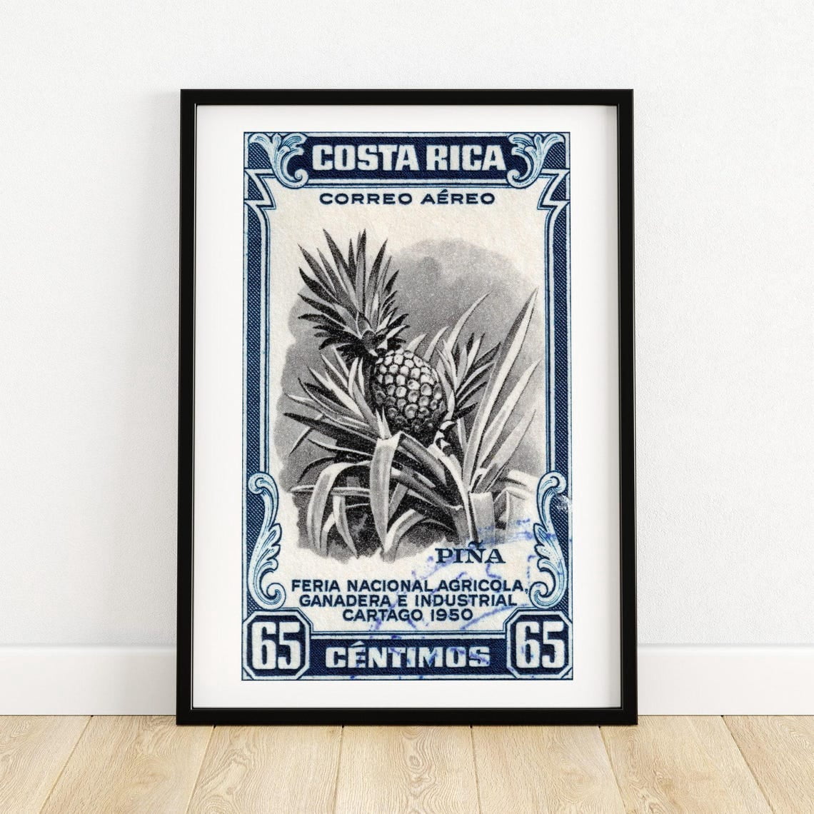 Kna Prints - 1 Pc Poster Pineapple Plant Costa Rica Postage Stamp Print ...