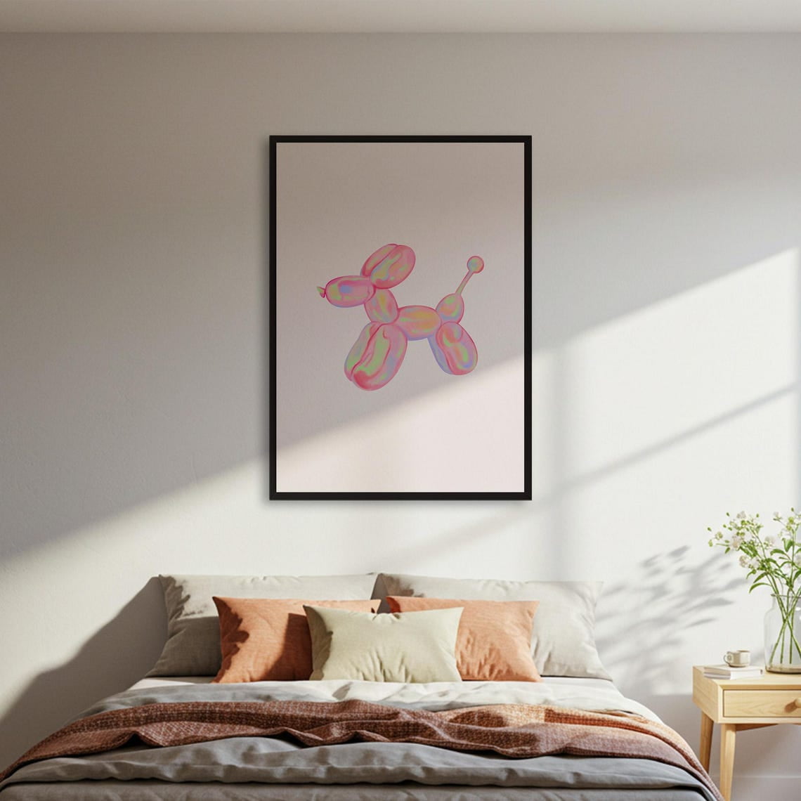 Kna Prints - 1 Pc Poster Pink Balloon Dog Print, Pop Art Wall ...