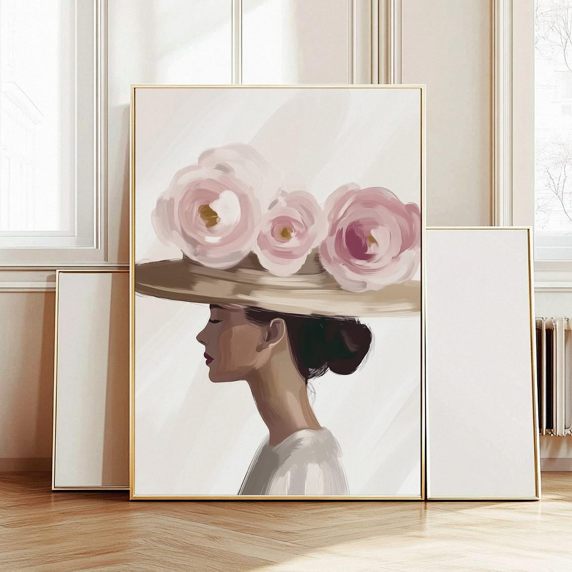 Kna Prints - 1 Pc Poster Pink Pastel Style Digital Art, 1950S Fashion ...