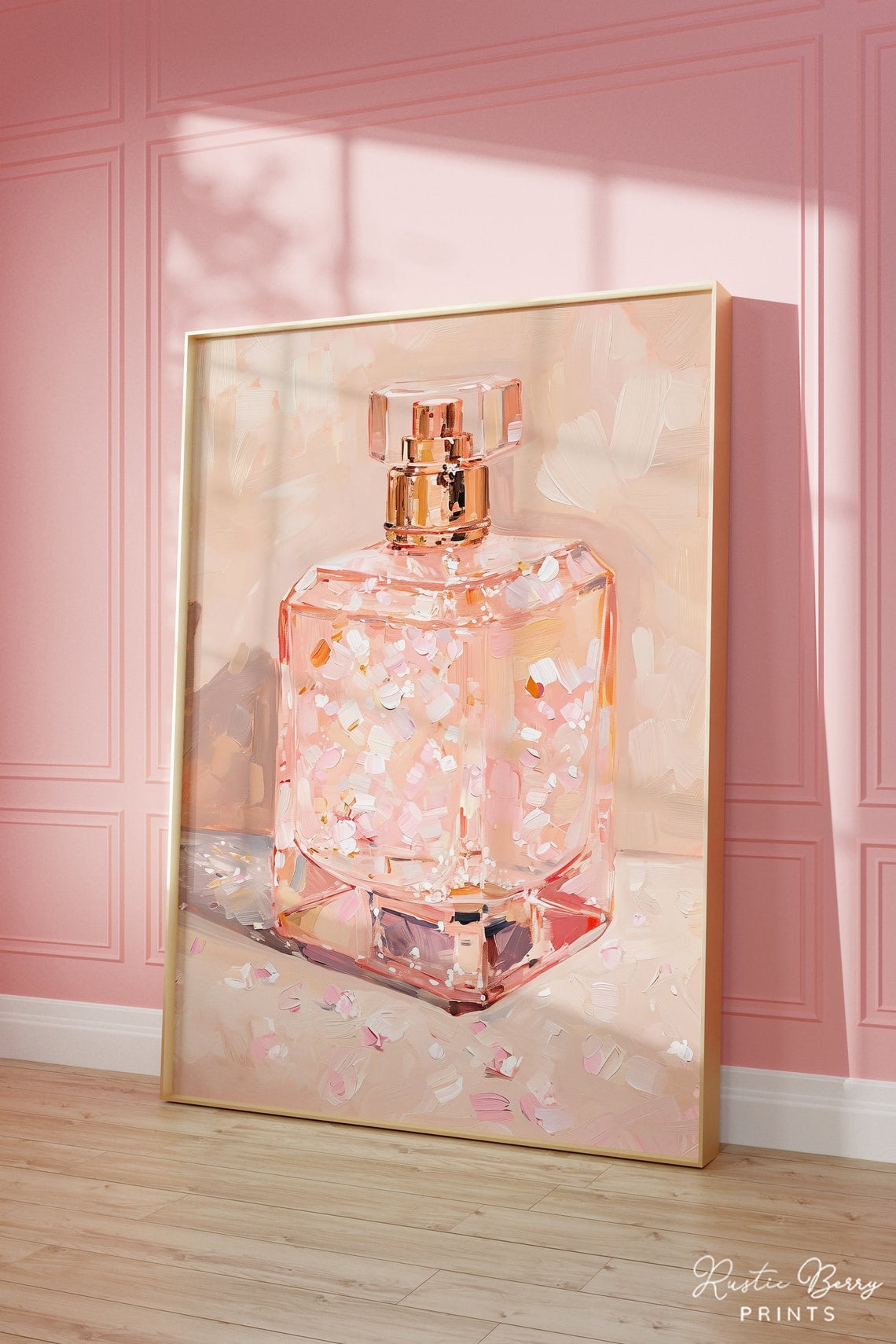 Kna Prints - 1 Pc Poster Pink Perfume Bottle Art Print Wall Art Preppy ...