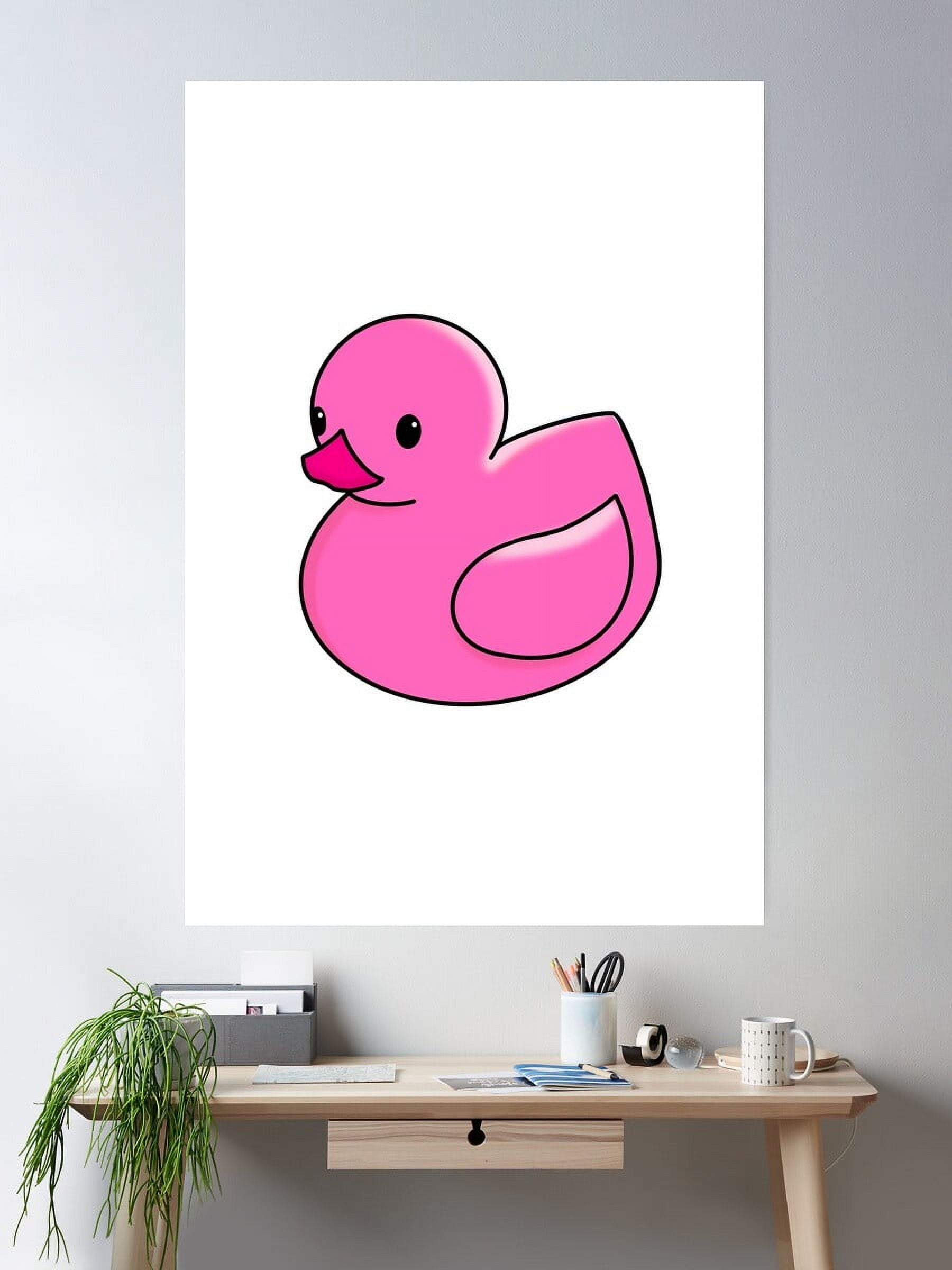 Kna Prints - 1 Pc Poster Pink Rubber Ducky, UNFRAMED-12x18 - Walmart.com