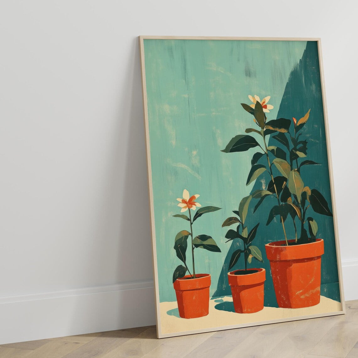 Kna Prints - 1 Pc Poster Plant For Living Room Green Wall Art Urban ...
