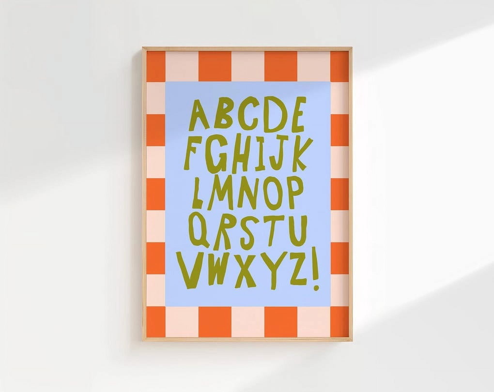 Kna Prints - 1 Pc Poster Playful Alphabet Print For Kids Bright And ...