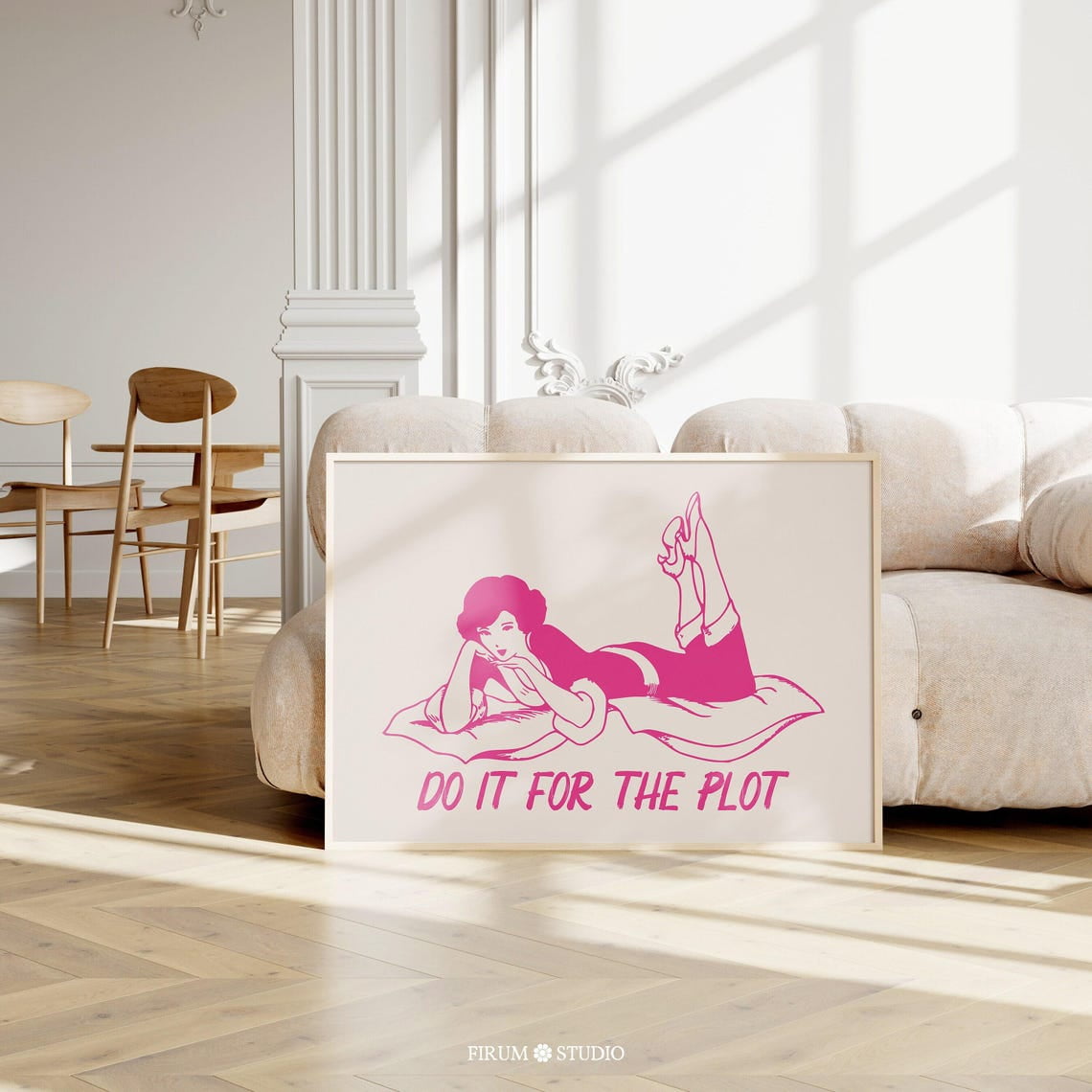Kna Prints - 1 Pc Poster Do It For The Plot Printable , Pink Aesthetic ...