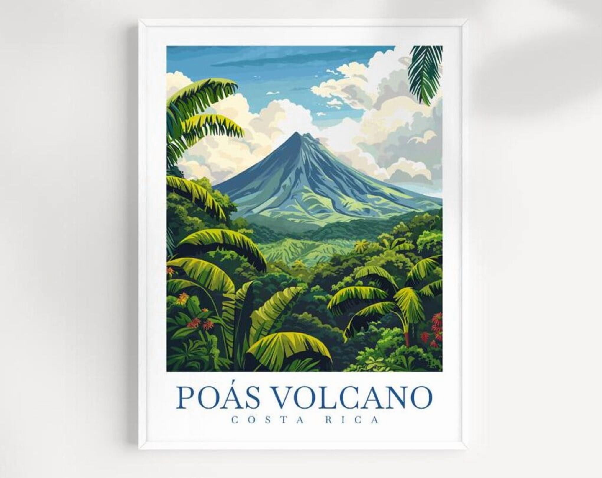 Kna Prints - 1 Pc Poster Poã¡S Volcano Costa Rica Travel Print Wall Art ...