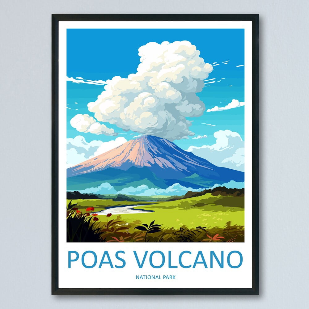 Kna Prints - 1 Pc Poster Poas Volcano National Park Travel Wall Art ...