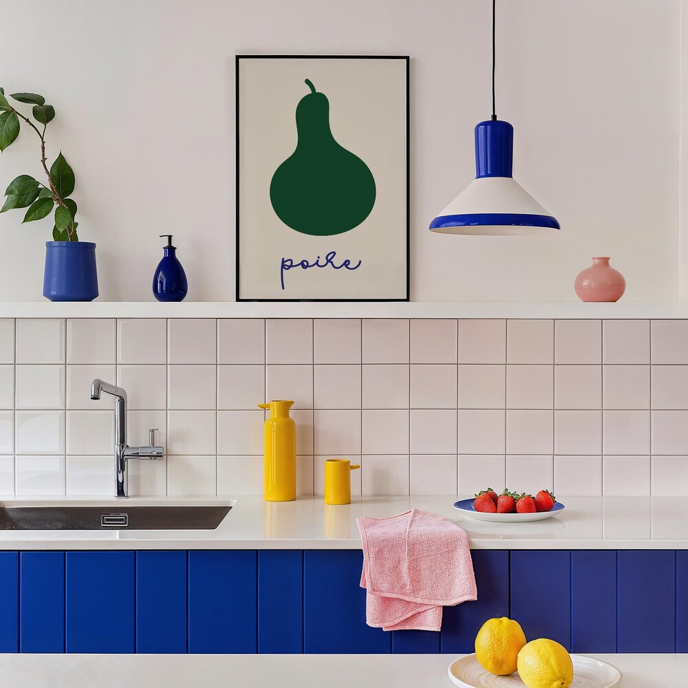 Kna Prints - 1 Pc Poster Poire Pear Wall Print, Pear Print, Minimalist ...
