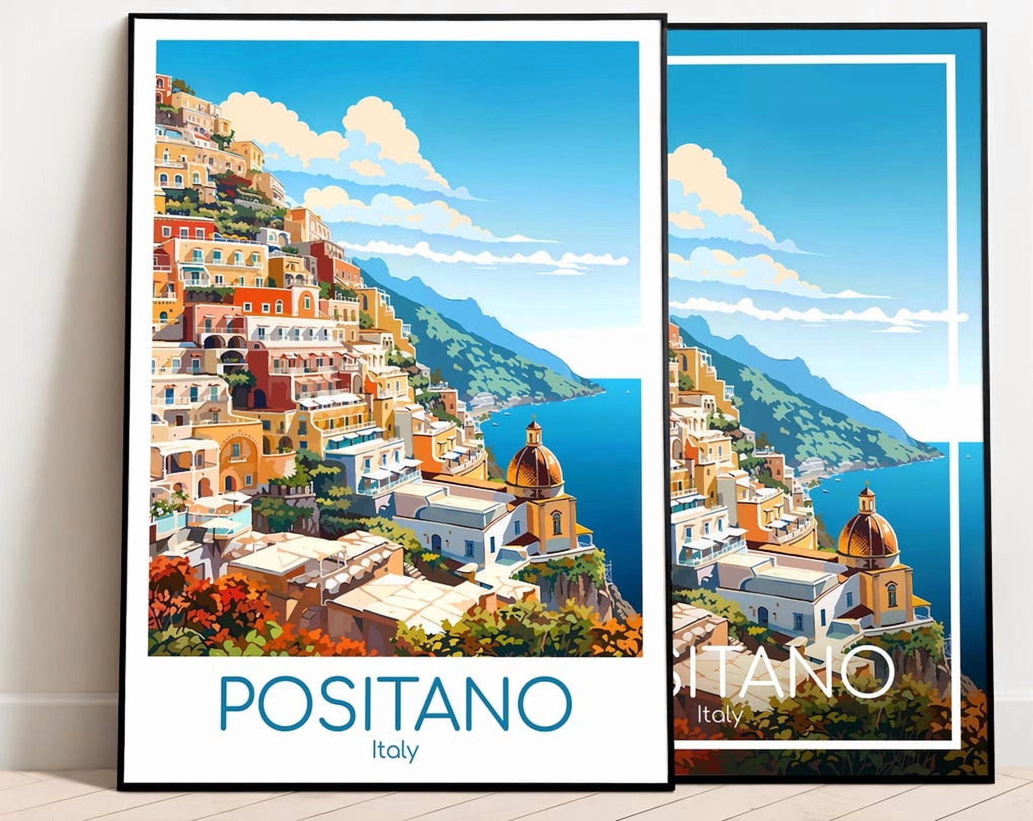 Kna Prints - 1 Pc Poster Positano Travel Positano Wall Art Italy ...