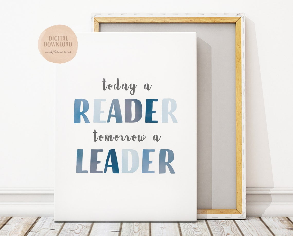 Kna Prints - 1 Pc Poster Positive Classroom Decor, Today A Reader ...
