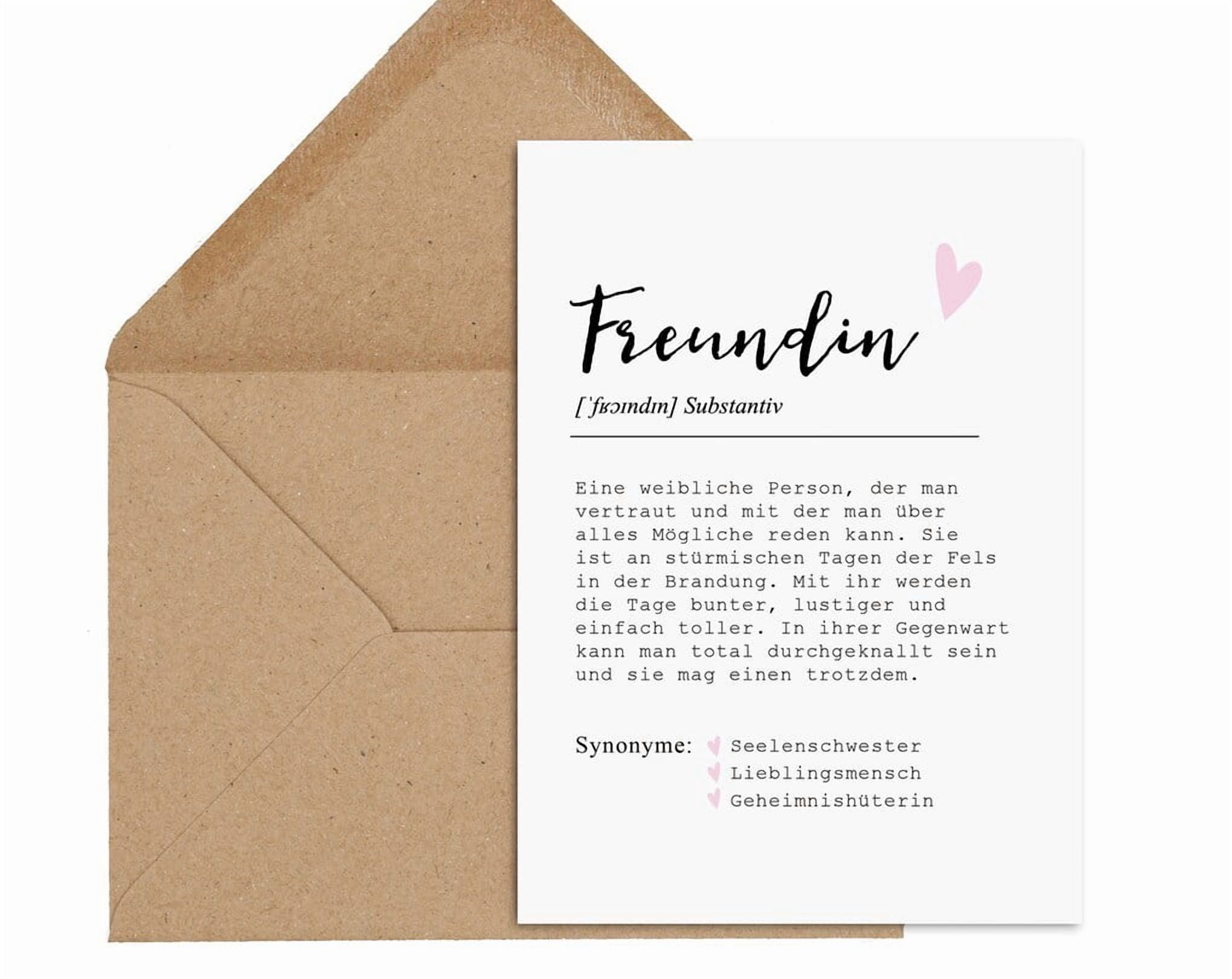 Kna Prints - 1 Pc Poster Postcard Girlfriend Definition Incl. Envelope ...
