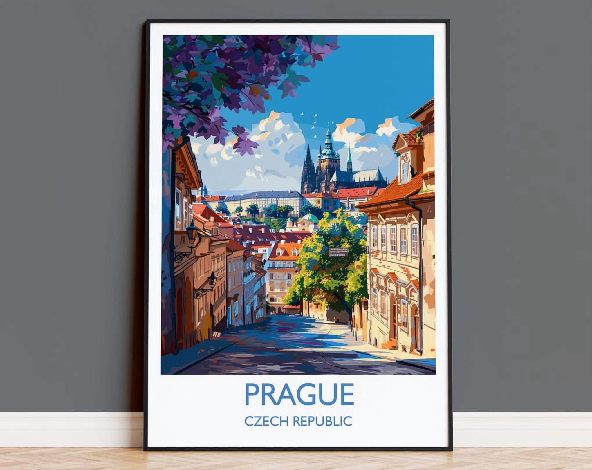 Kna Prints - 1 Pc Poster Prague Travel Wall Art, Travel Print Of Prague ...