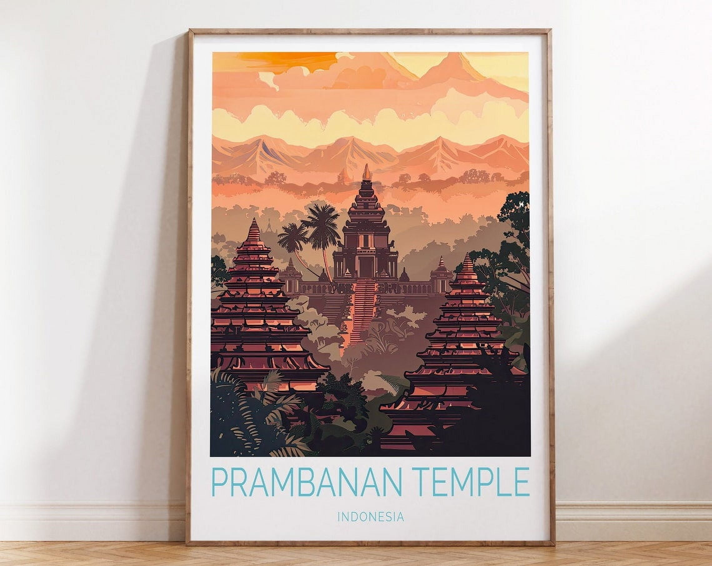 Kna Prints - 1 Pc Poster Prambanan Temple Travel , Indonesia Travel ...