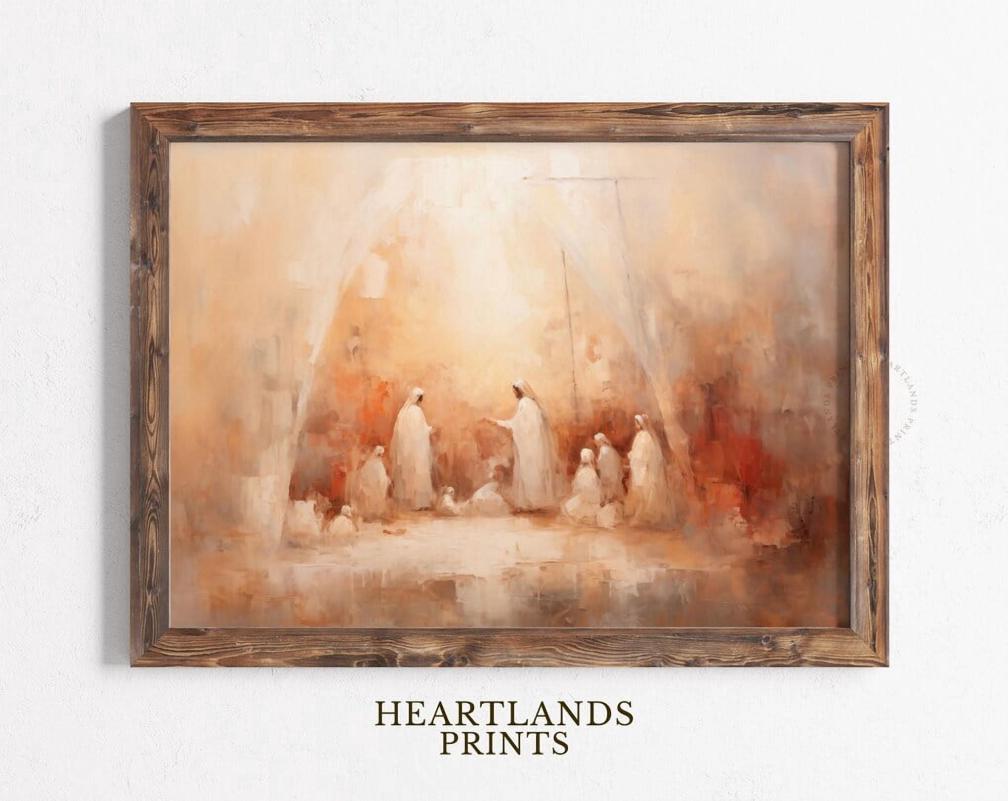 Kna Prints - 1 Pc Poster Printable Christmas Nativity Jesus Wall Art ...