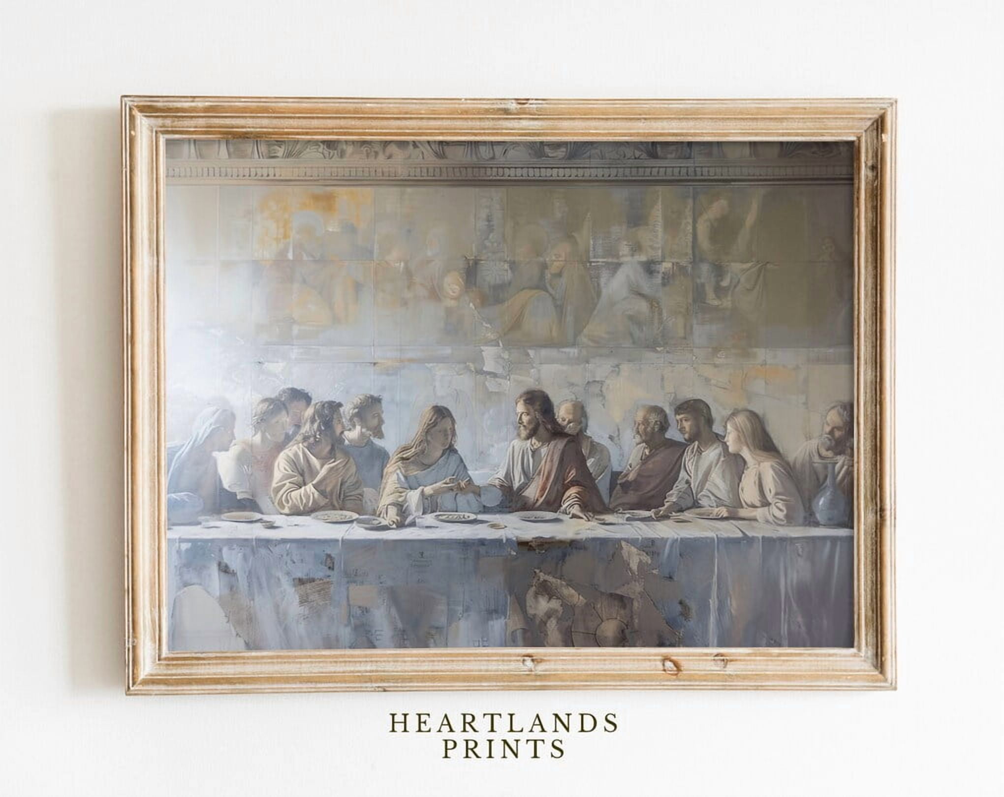 Kna Prints - 1 Pc Poster Printable The Last Supper Painting Leonardo Da ...