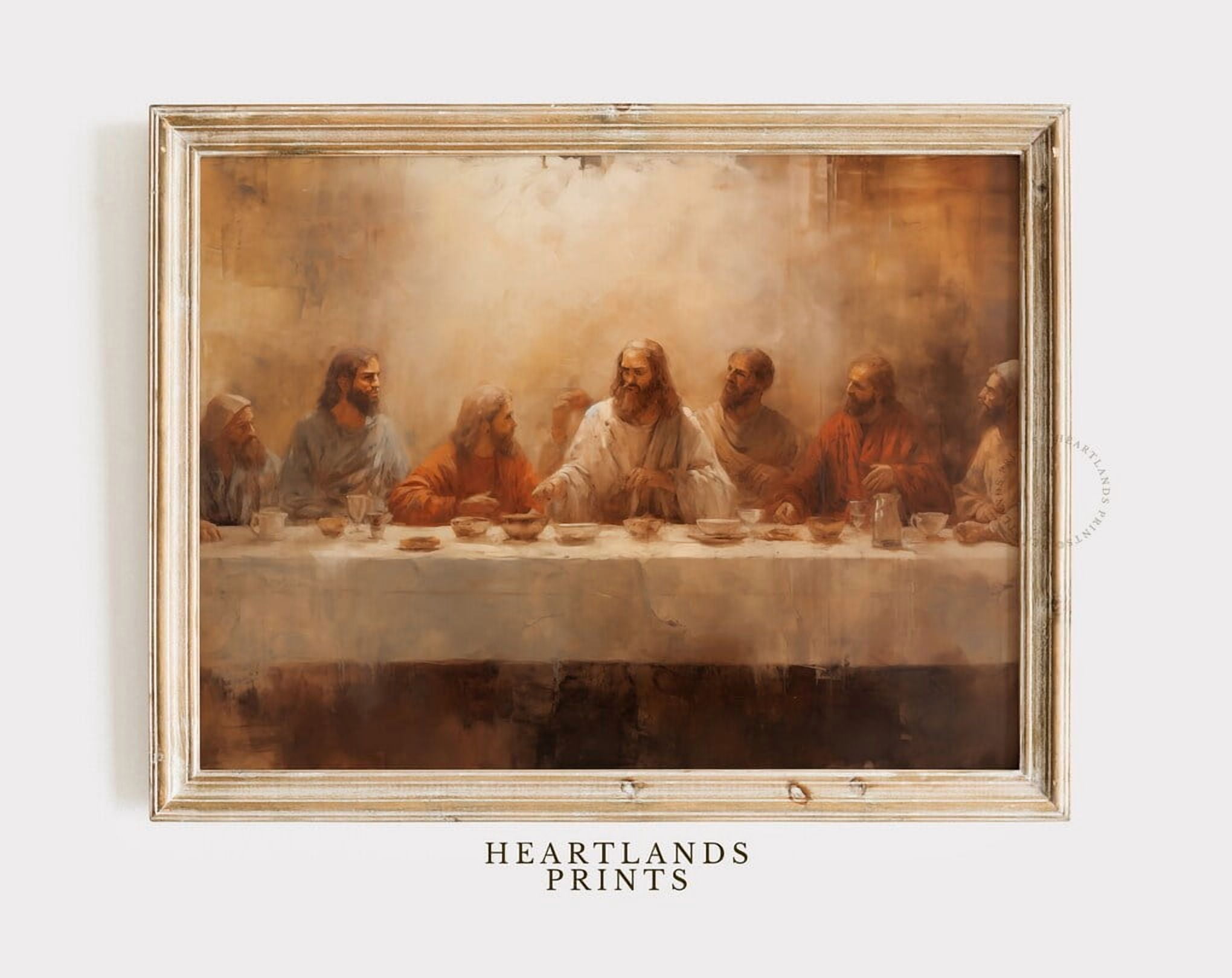 Kna Prints - 1 Pc Poster Printable Last Supper Painting Wall Art Modern ...